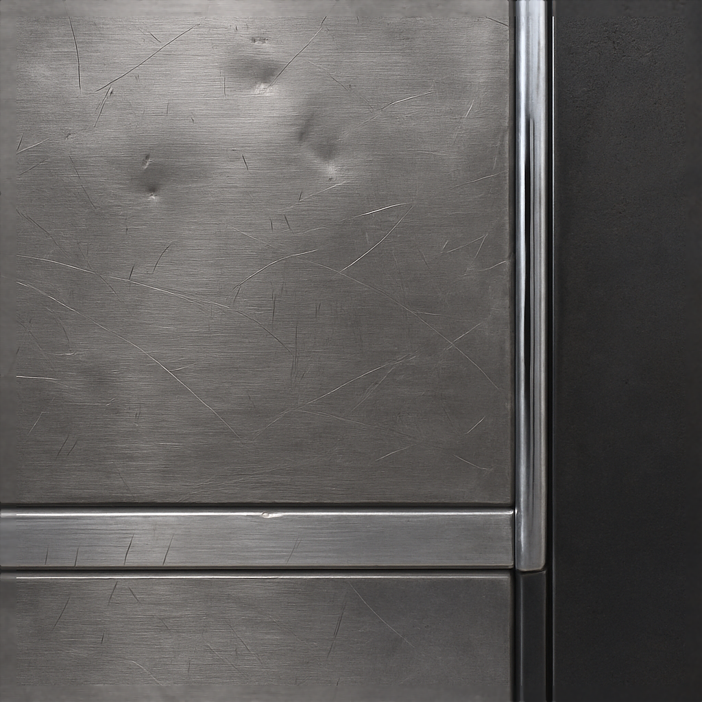 Brushed Steel Furniture Metal Surface PBR Texture – Seamless Material