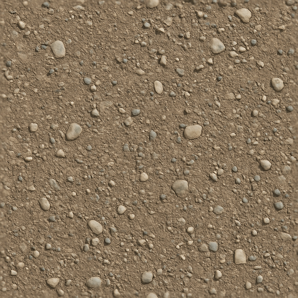 Pebble Ground Seamless PBR 8K Texture